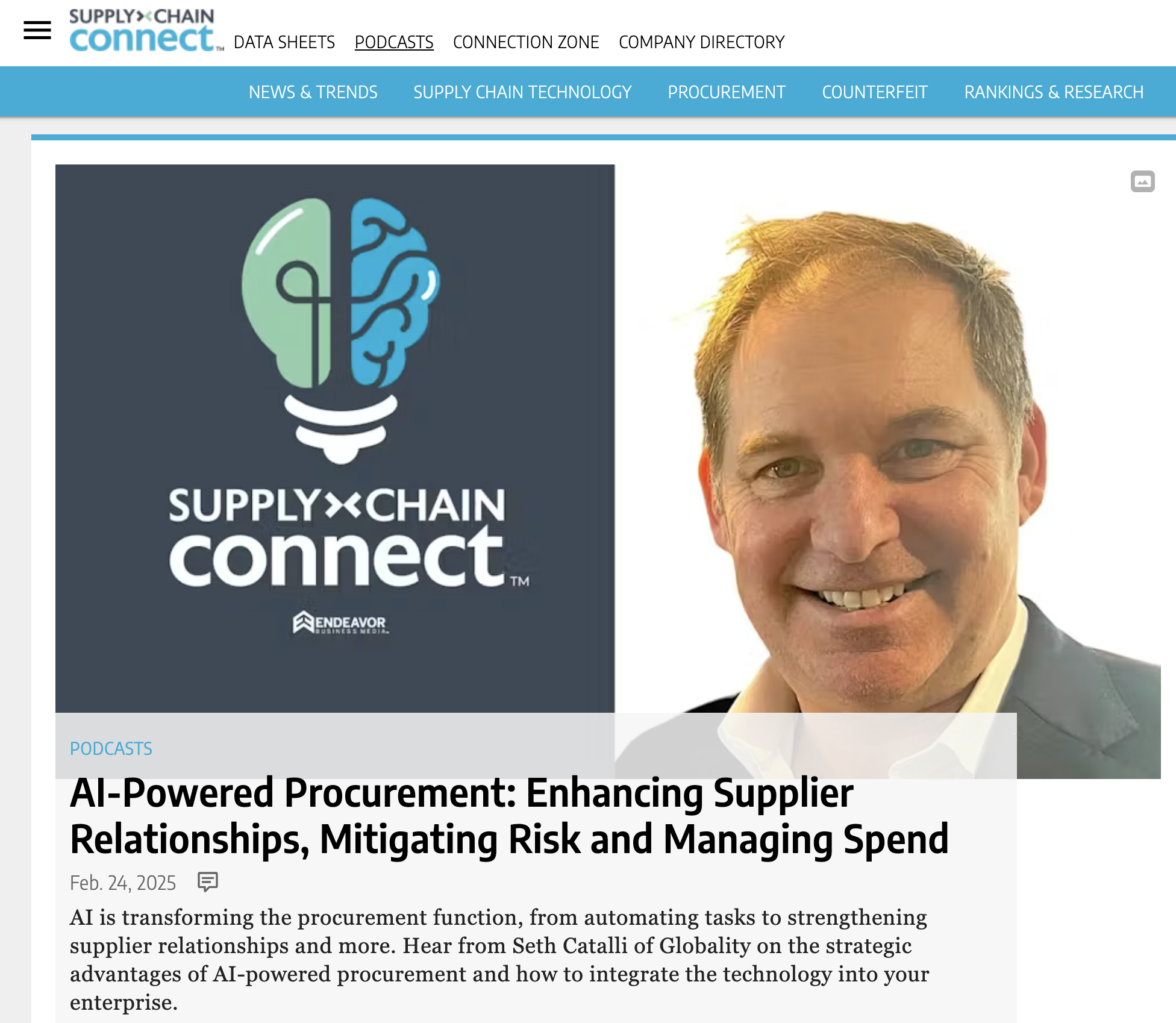 [Supply Chain Connect] Podcast: AI Powered Procurement